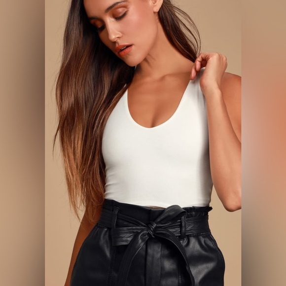 Lulus | Tops | Lulus Feel Like Dancing White Crop Top | Poshmark